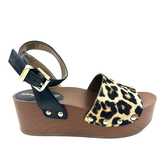 Sam Edelman | Shoes | Sam Edelman Brynn Wooden Black Fur Leopard Print ...